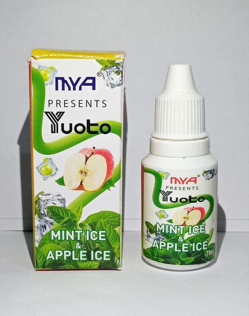 Mya Presents Yuoto E-liquids Mint Ice + Apple Ice Vape Flavors (15ml ...